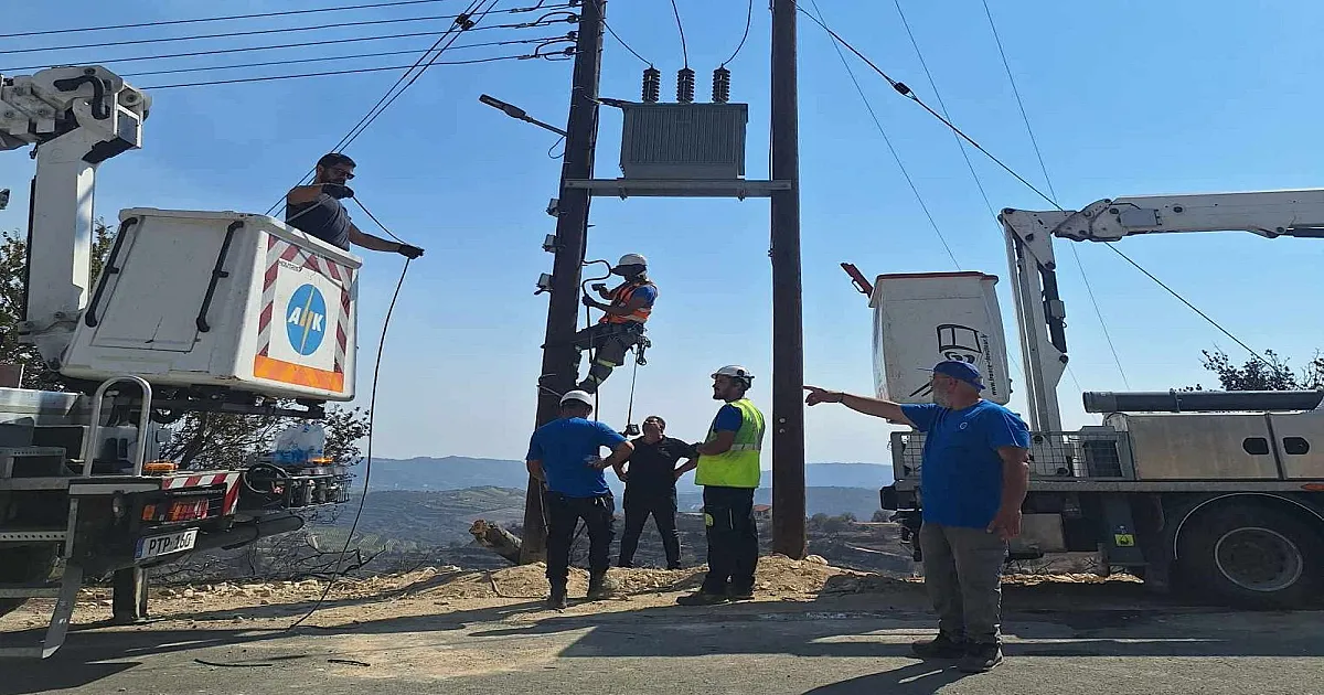 ΑΗΚ: Συνεχίζονται οι εργασίες αποκατάστασης ζημιών - Ενεργοί οι σταθμοί ...