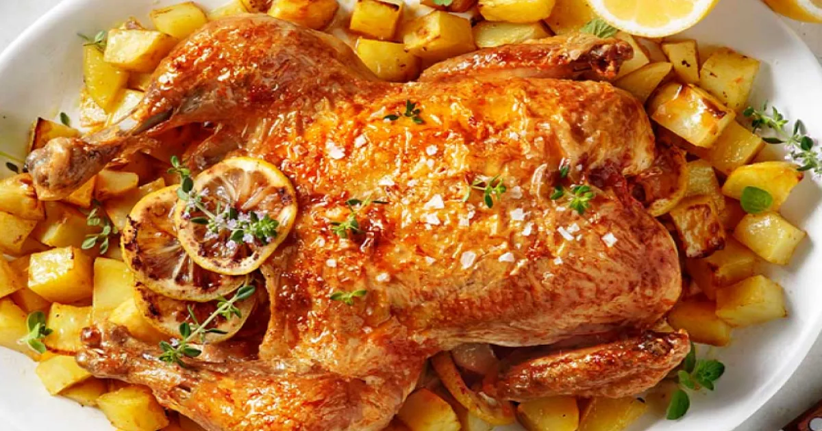 Ολόκληρο κοτόπουλο στο airfryer