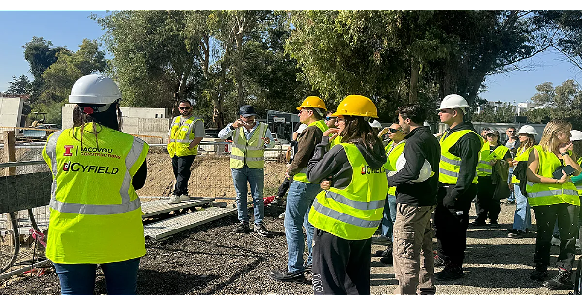 Μια μέρα στα εργοτάξια της Cyfield με τους φοιτητές Πολιτικών Μηχανικών