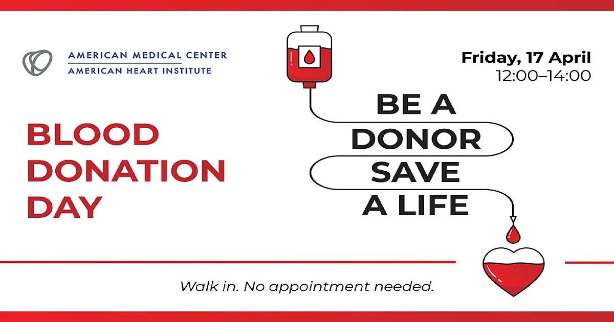 Voluntary Blood Donation by American Medical Center on 17 April